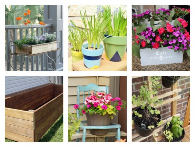12 DIY Planter Ideas - two purple couches